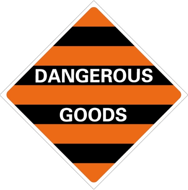Taylor Safety Equipment | DANGEROUS GOODS (ORANGE). METAL PLACARD. 270mm