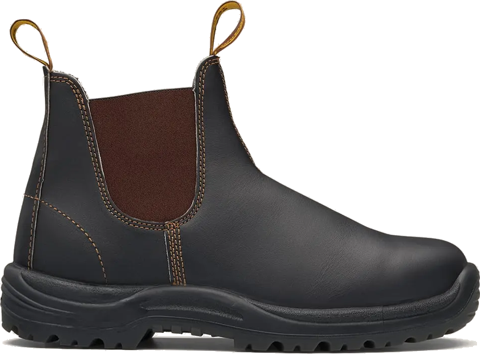 Taylor Safety Equipment | ELASTIC SIDED STEEL CAP BOOTS. BROWN SIZE 3